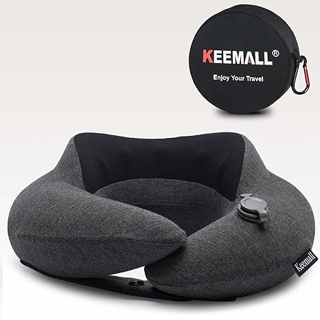 Amazon.com: Keemall Inflatable Neck Pillow, Premium Travel Neck Pillow for Airplane Headrest ...