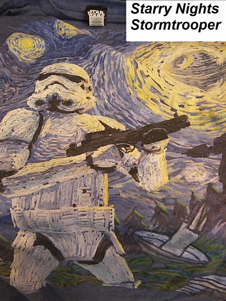 Amazon.com: Star Wars Stormtrooper Starry Night Graphic T-Shirt T-Shirt ...