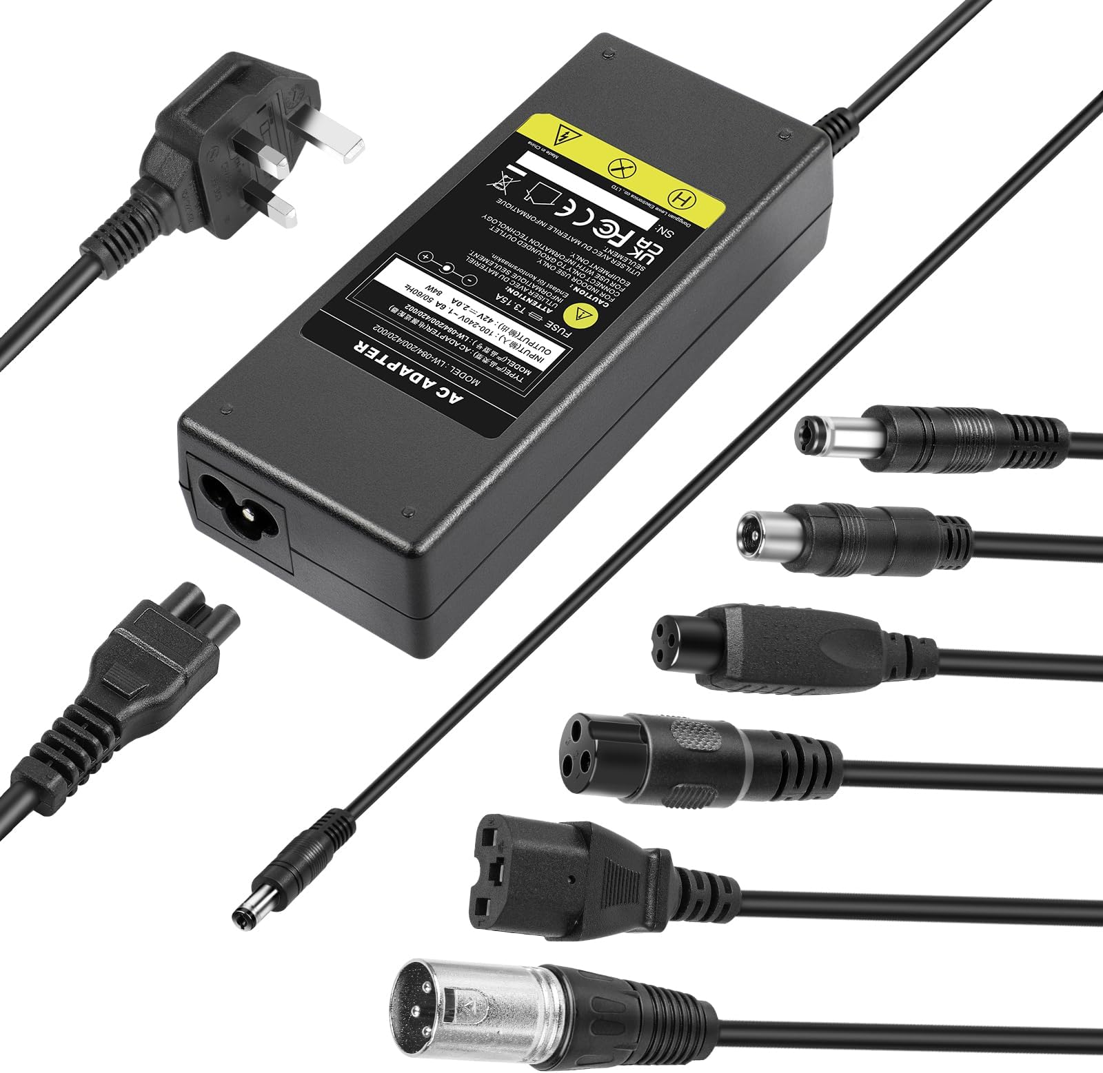 LabTEC 42V 2A Mobility Scooter Electric Bike Battery Charger for 36V 2A ...