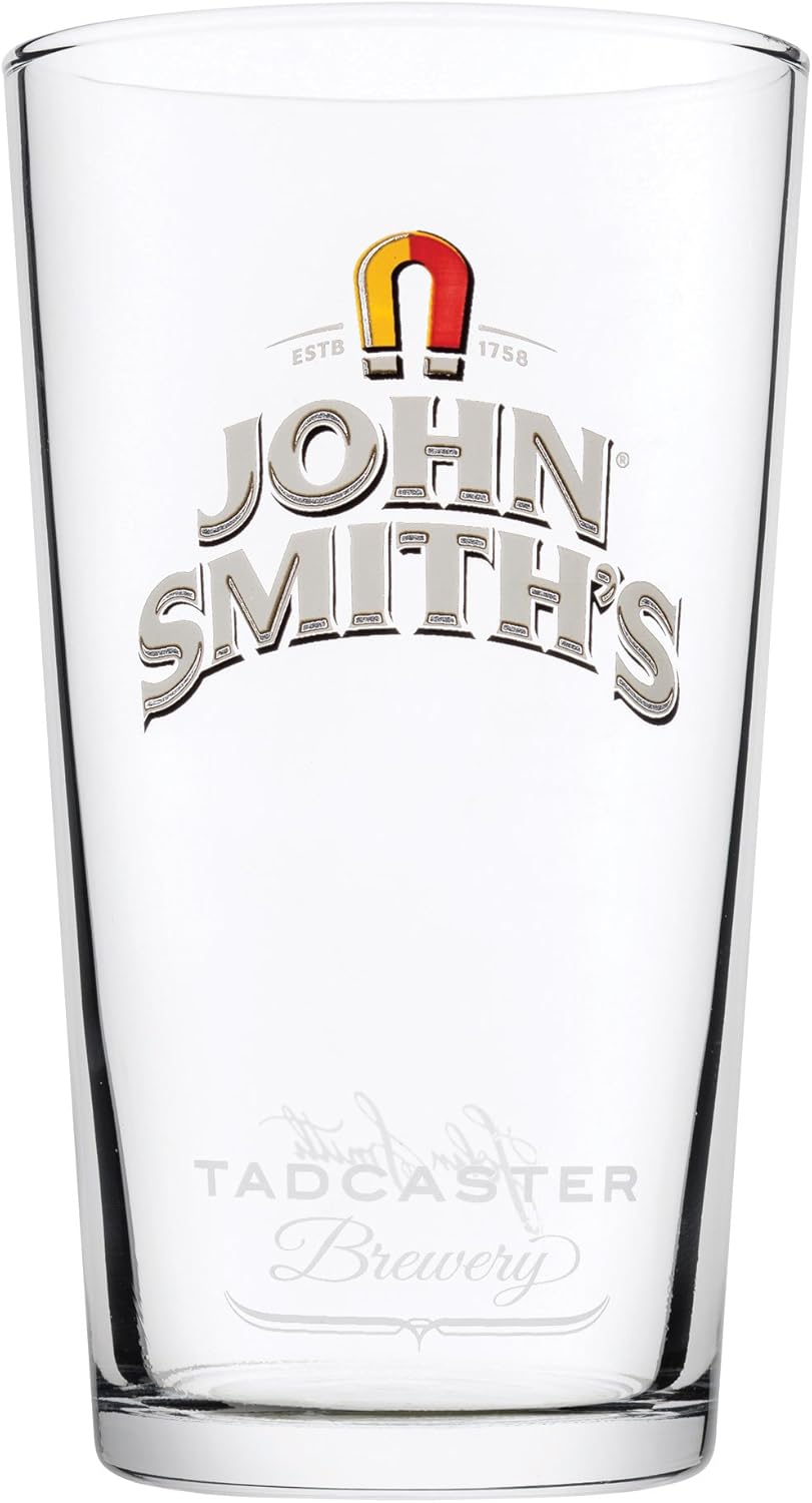 John Smith's Pint Glasses. JOHN SMITHS EXTRA SMOOTH PINT GLASS CE 20oz ...