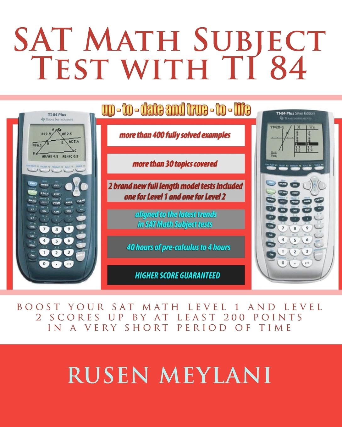 SAT Math Subject Test with TI 84: advanced graphing calculator ...