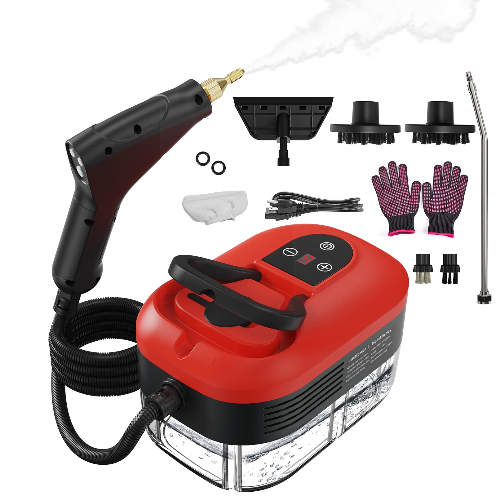 Amazon.com - 2500 W Steam Cleaner for Home, Pressurized Handheld Steam ...