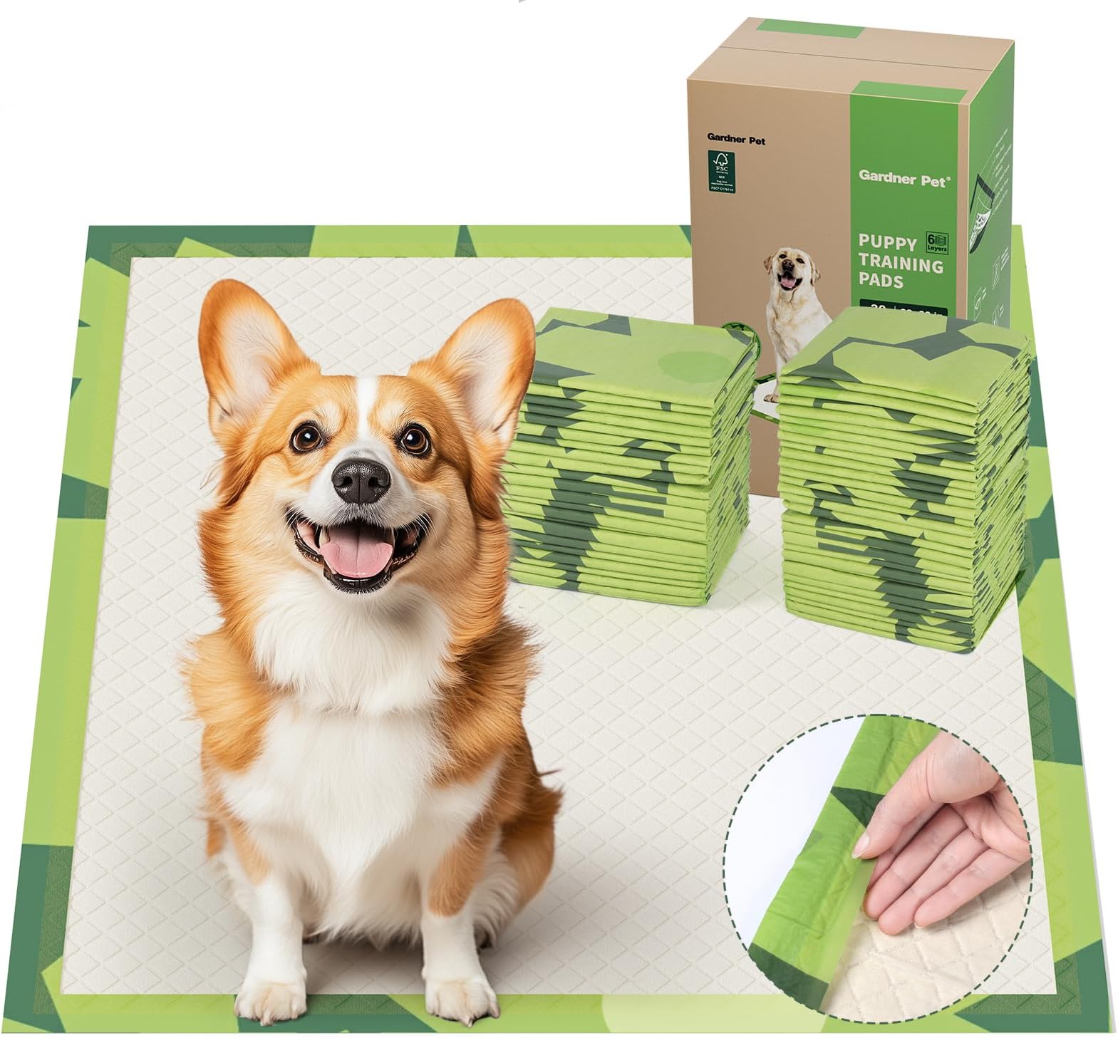 Amazon.com: Gardner Pet Disposable Puppy Pads XL, 28" x 30" Dog Pee ...