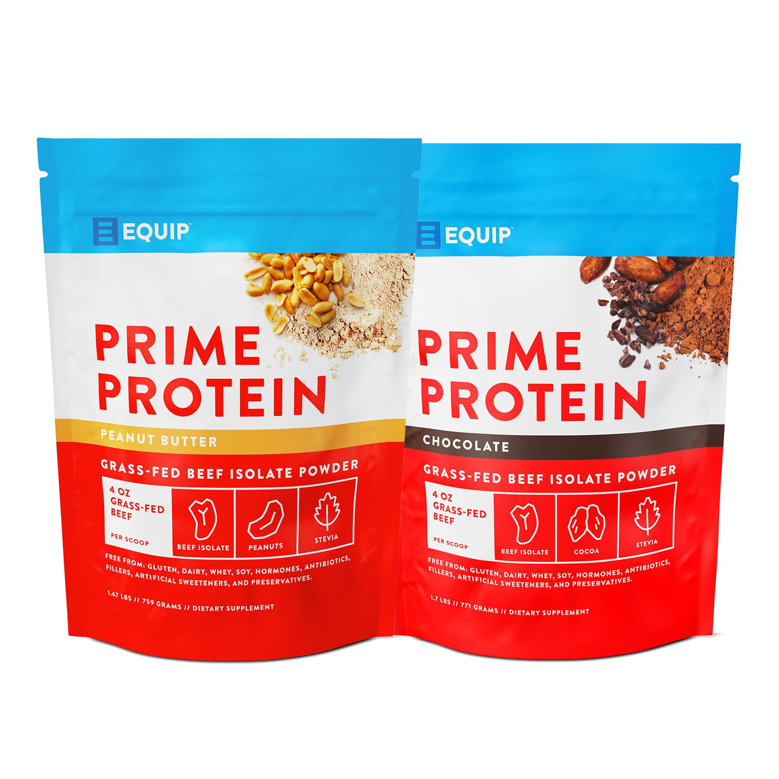 Amazon.com: Equip Foods Prime Protein Powder Peanut Butter & Prime ...