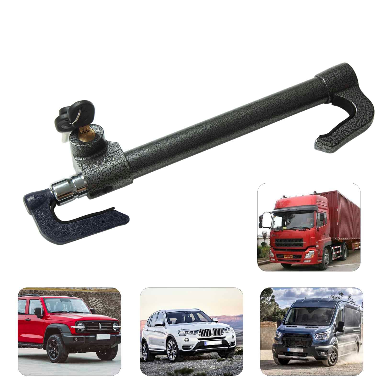 Snapklik.com : AOLIHAN Steering Wheel Lock Bar, Telescopic Steering ...