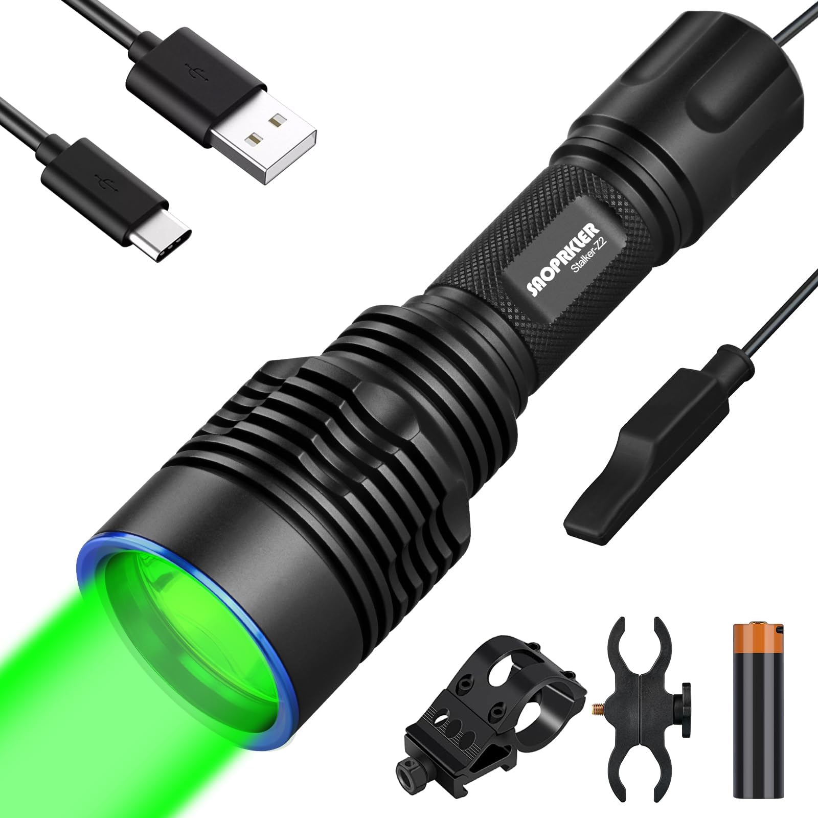 Amazon.com: SAOPRKLER Green Light for Predator Flashlight Kit ...