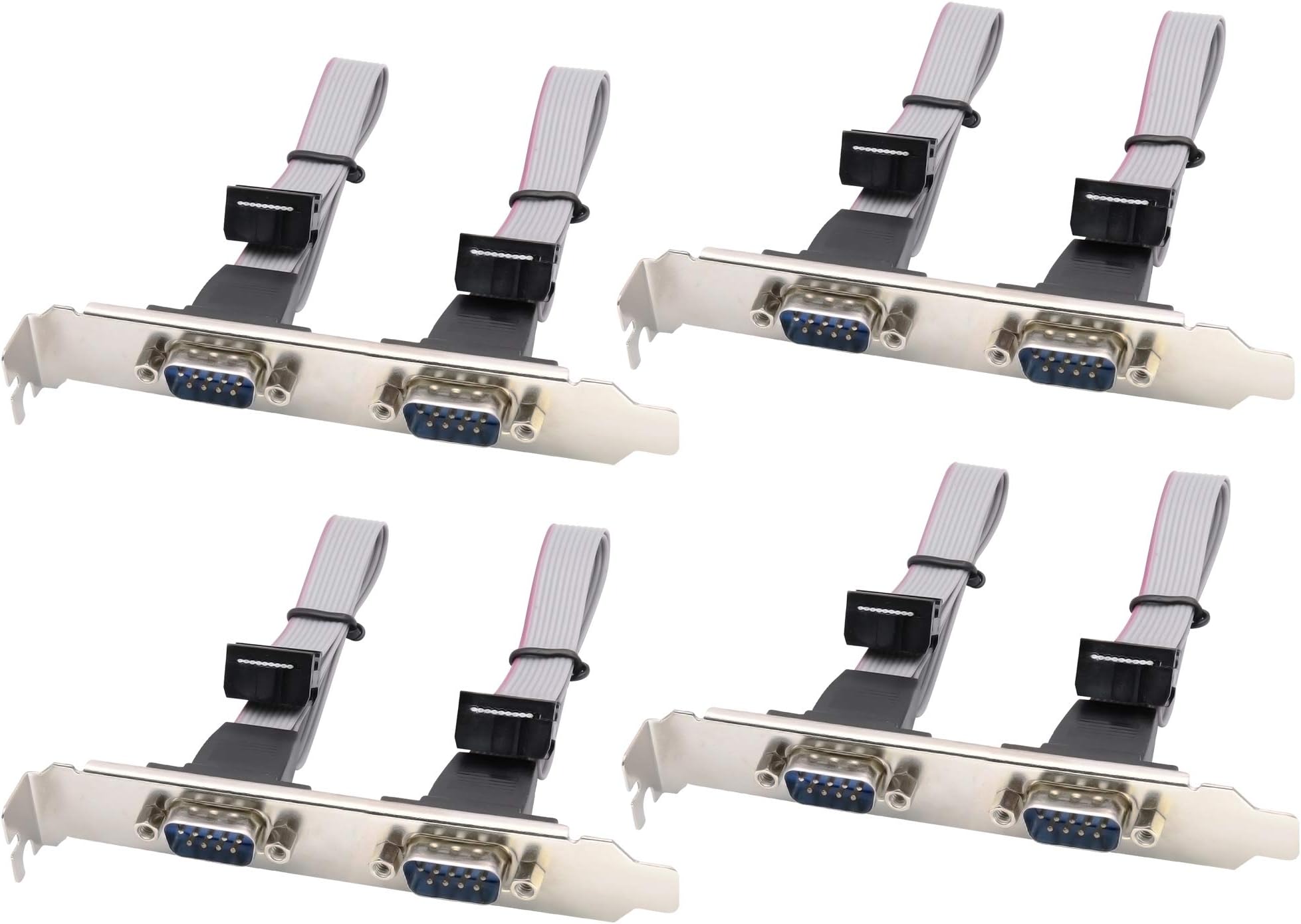 Amazon.com: zdyCGTime 2 Port DB9 RS232Serial Port Bracket to 10 pin ...