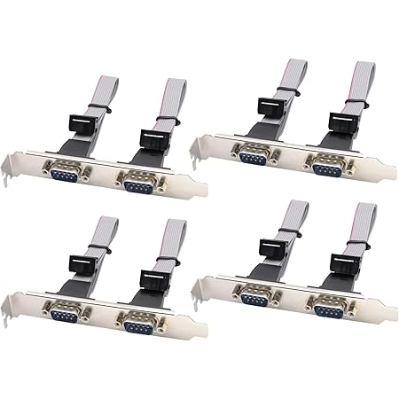 Amazon.com: zdyCGTime 2 Port DB9 RS232Serial Port Bracket to 10 pin ...