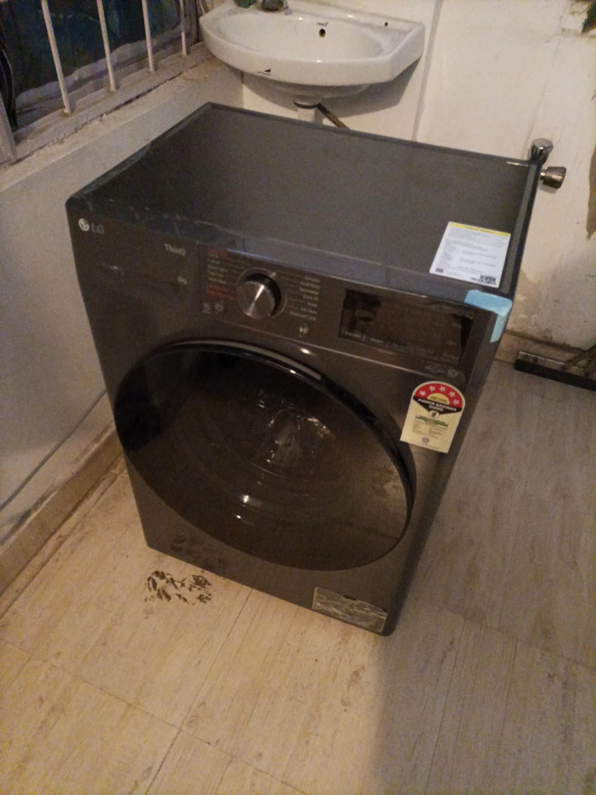 LG 8 Kg 5 Star Inverter Wi-Fi Fully-Automatic Front Loading Washing ...