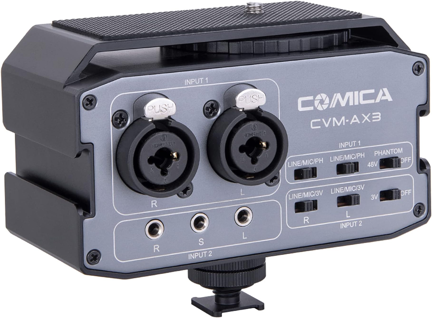 Amazon.com: Vidpro XM-AD5 Mini Pre-Amp Smart Mixer with Dual Condenser ...