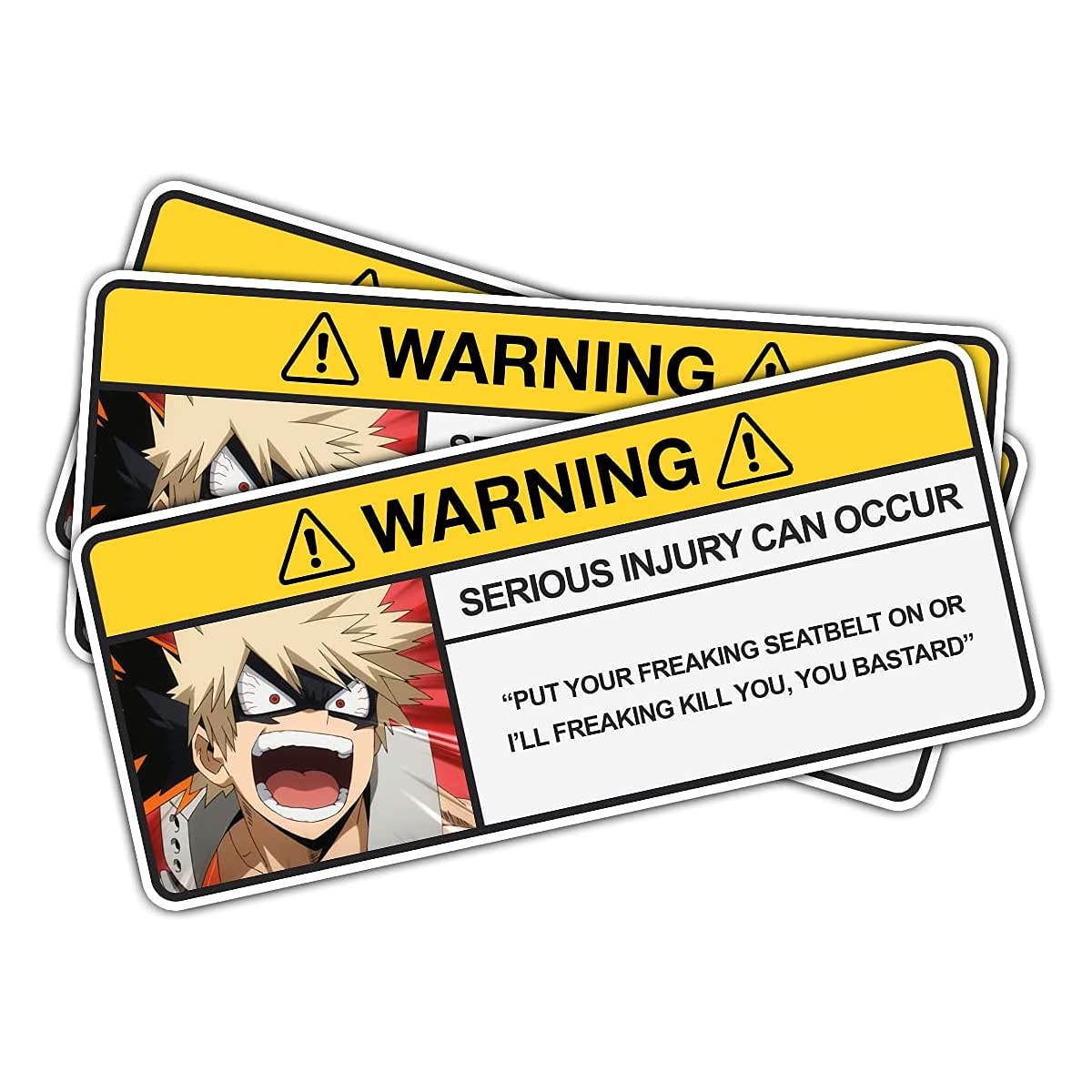 Buy Bakugo Sticker - Anime Warning Car Stickers, Bakugo Car Warning ...