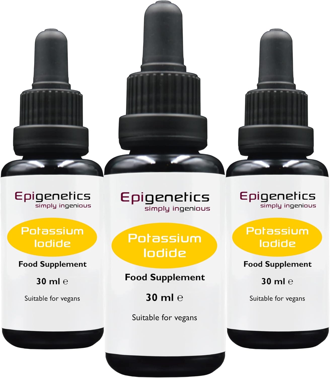 Potassium Iodide 90ml (3 x 30ml Pack) | 75mcg Iodine Per Drop (High ...