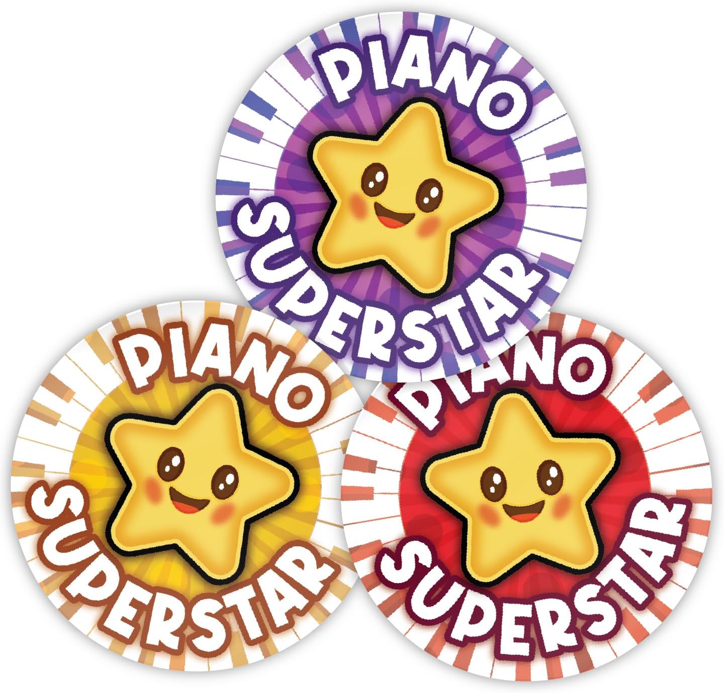 234 Music Awards 30 mm Reward Stickers for School Teachers, Parents and ...