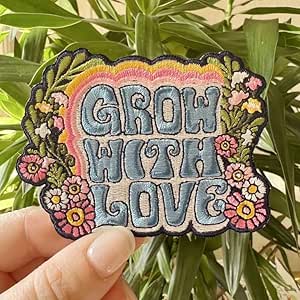 Amazon.com: Grow with Love Patch, Inspirational Patch, Motivational ...