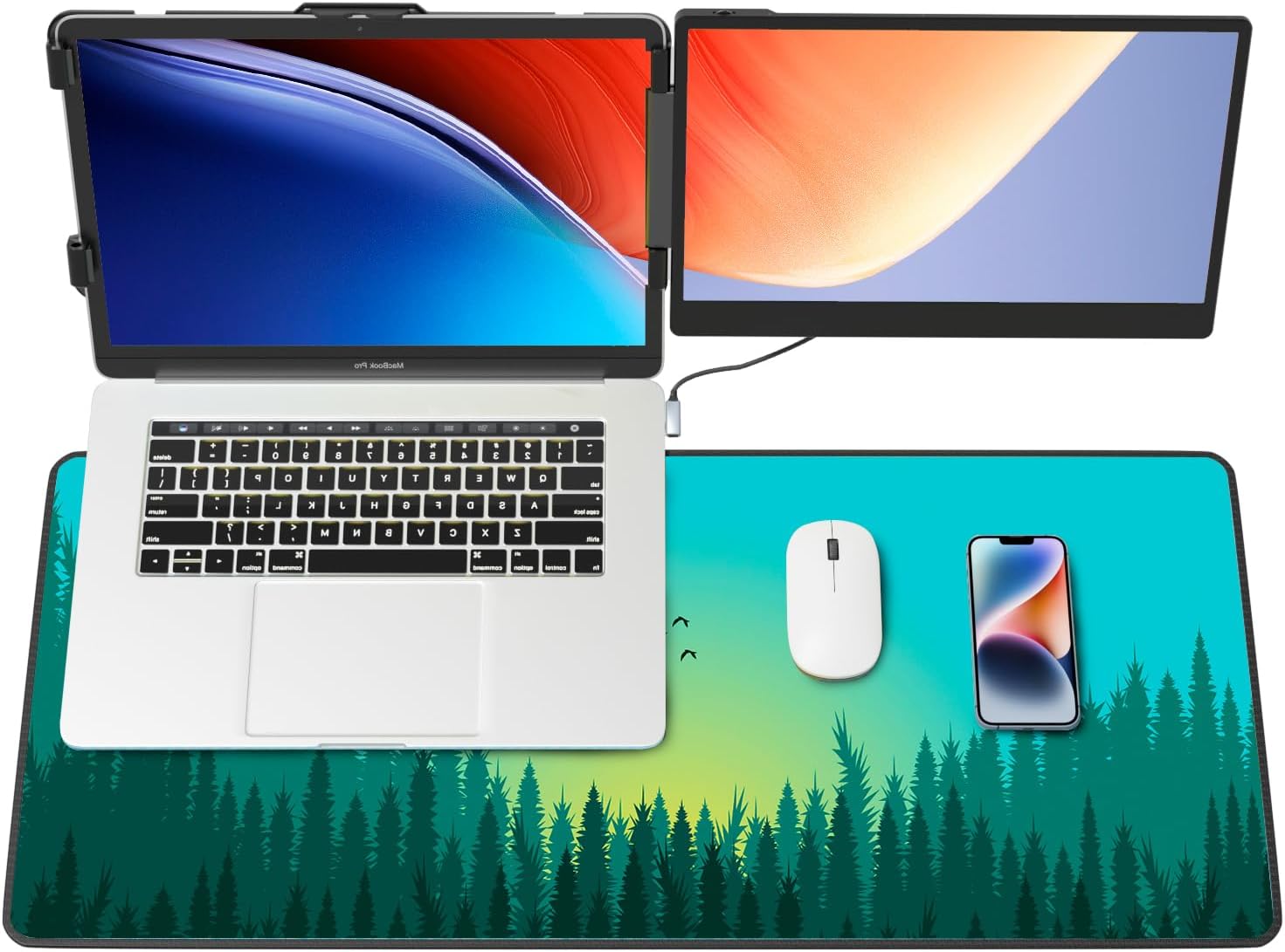 Amazon.com: Portable Monitor Laptop Screen Extender Desk Mat, Large ...