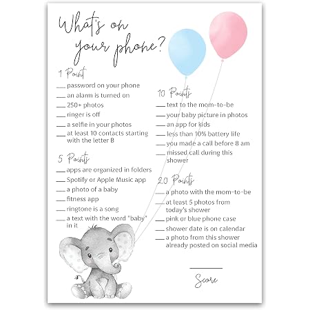 Amazon.com: GENDER REVEAL Party Game — FIND THE GUEST Baby Shower Game ...