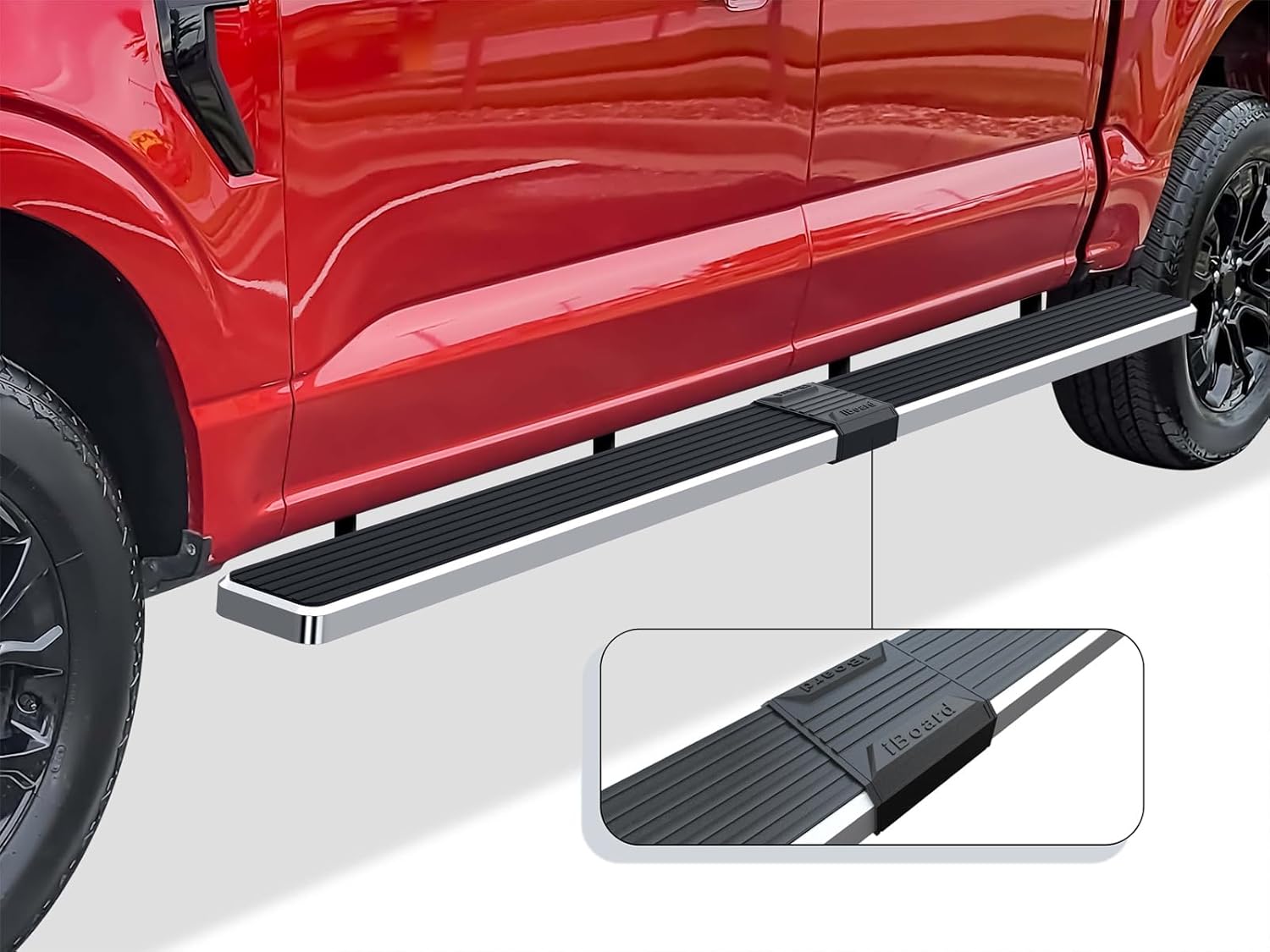Amazon.com: APS Wheel to Wheel Side Steps 6in Compatible with Ford F150 ...