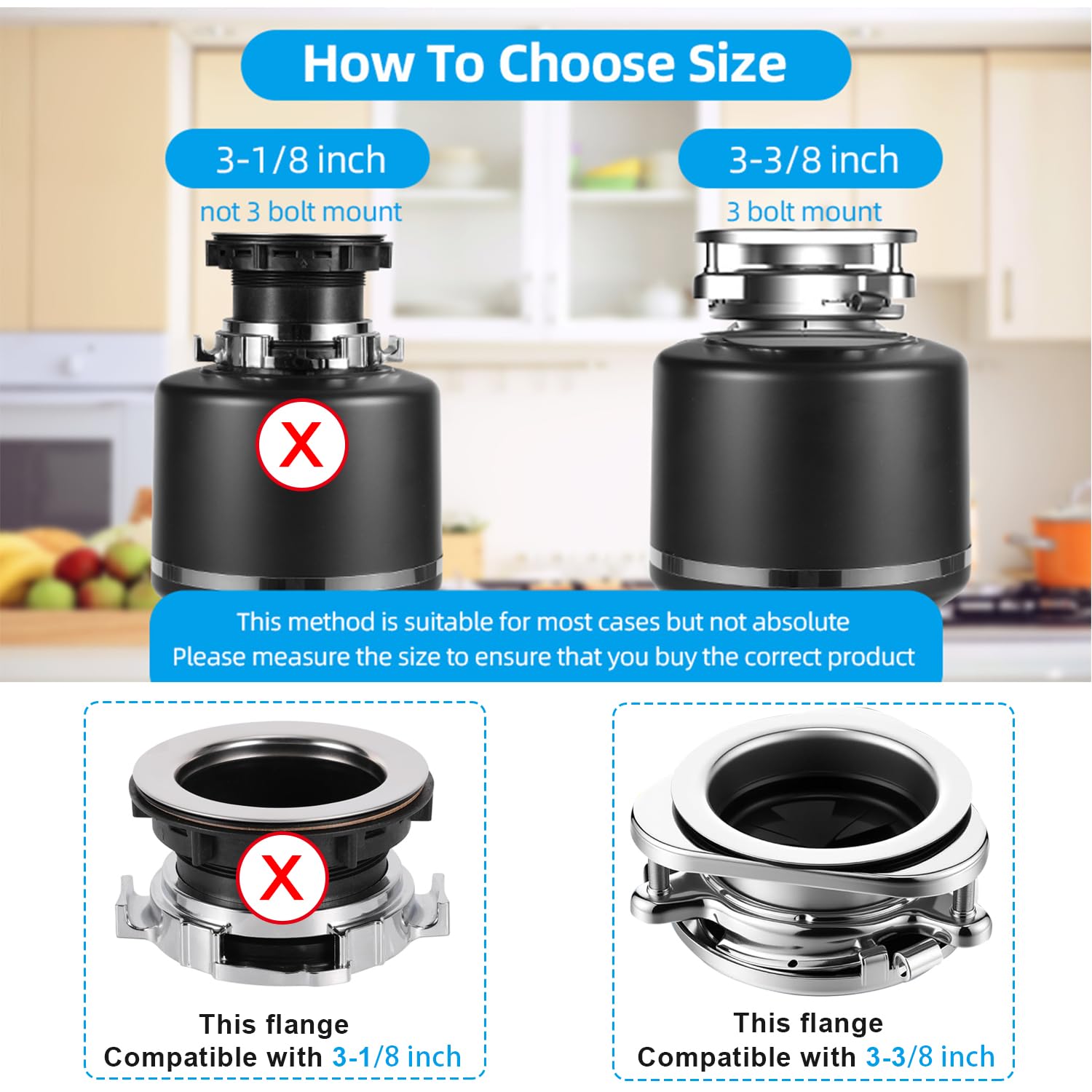 Snapklik.com : Garbage Disposal Splash Guard 3 3/8 Inch,Rubber Sink ...
