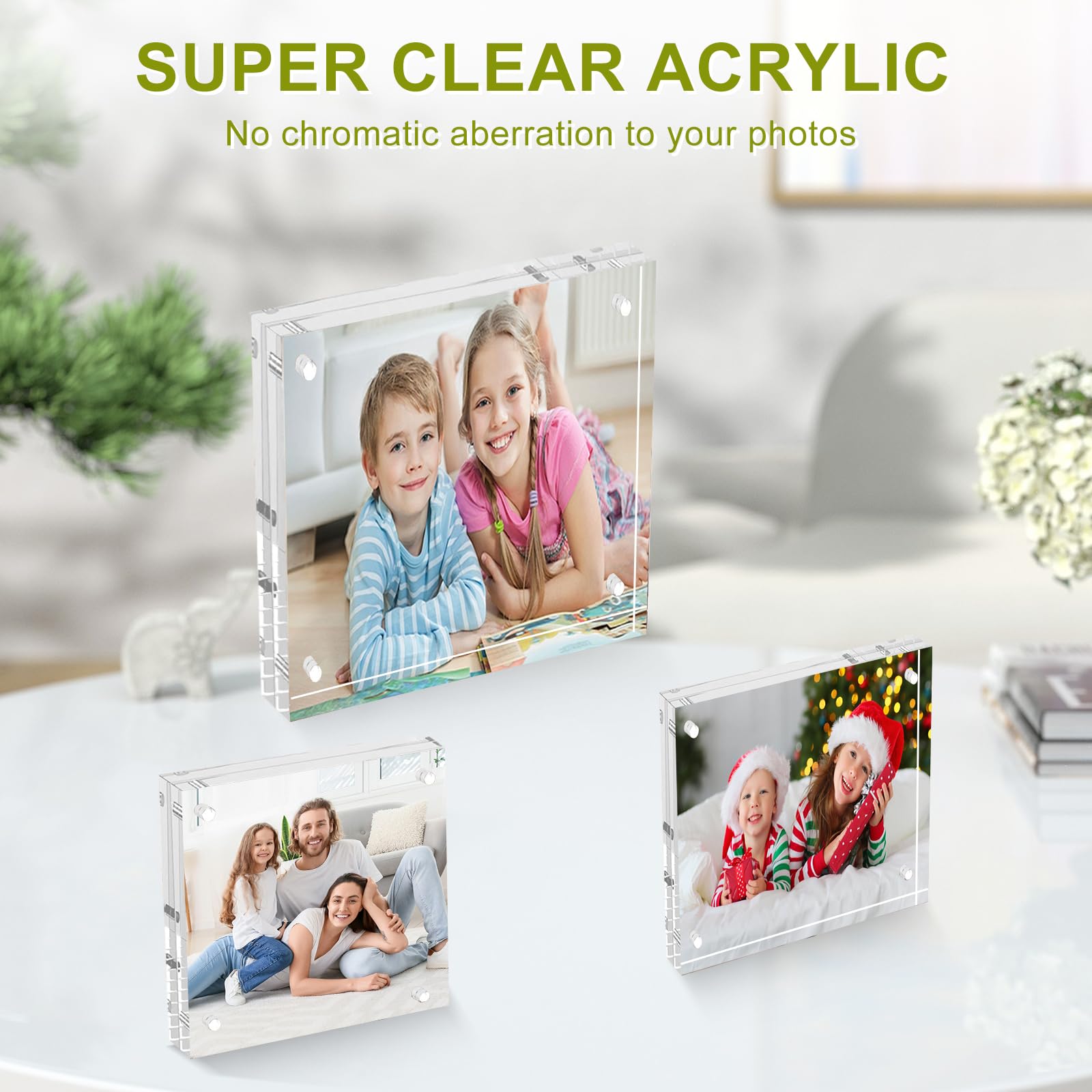 Snapklik.com : 4x4 Acrylic Picture Frame 10 Pack, Clear Picture Frames ...