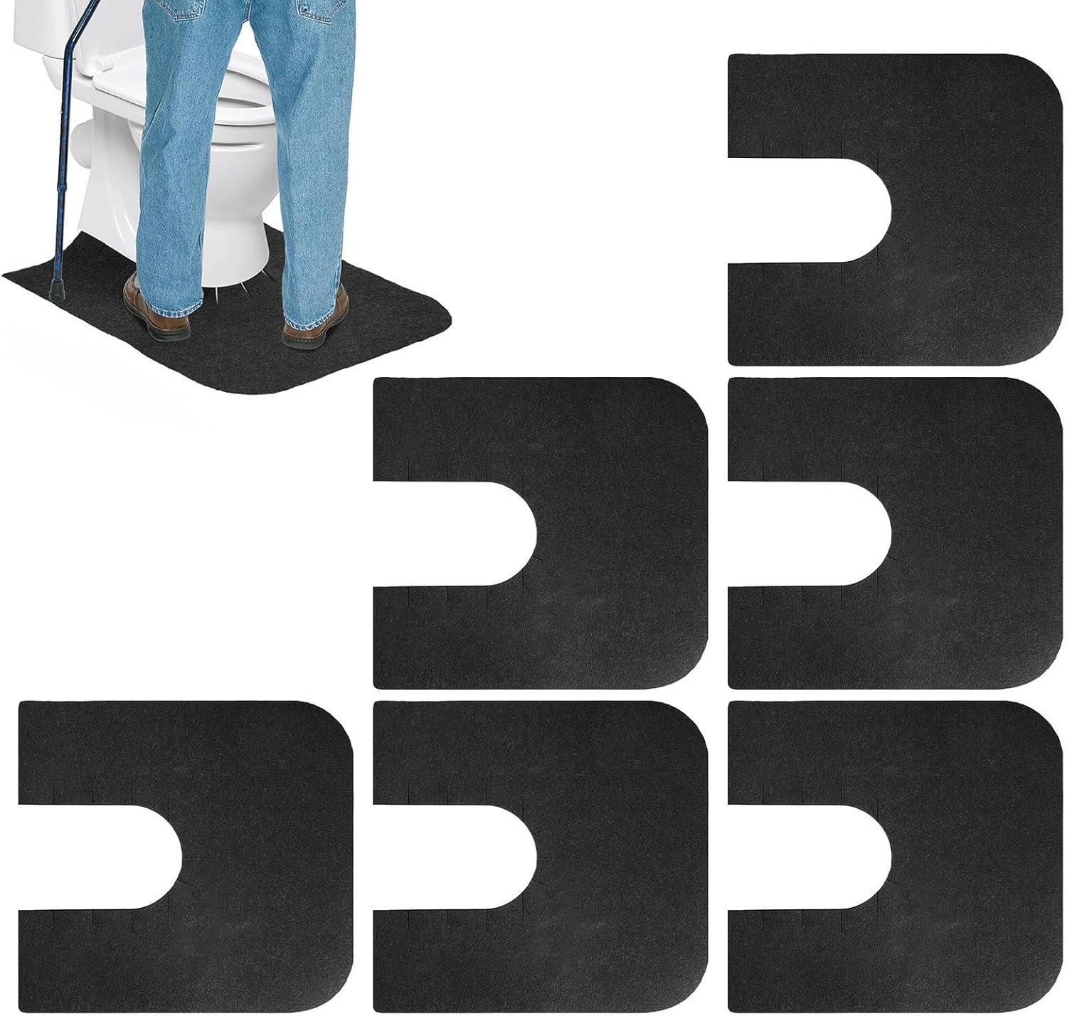 Toilet Floor Mats - Non-Slip Toilet Mat Absorbent Training Mat ...