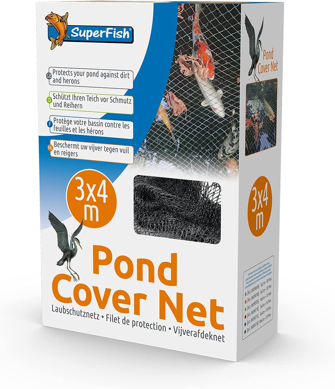 Heron Pond Cover Net - Garden Koi Fish Pond Pool Netting Fox Protector ...