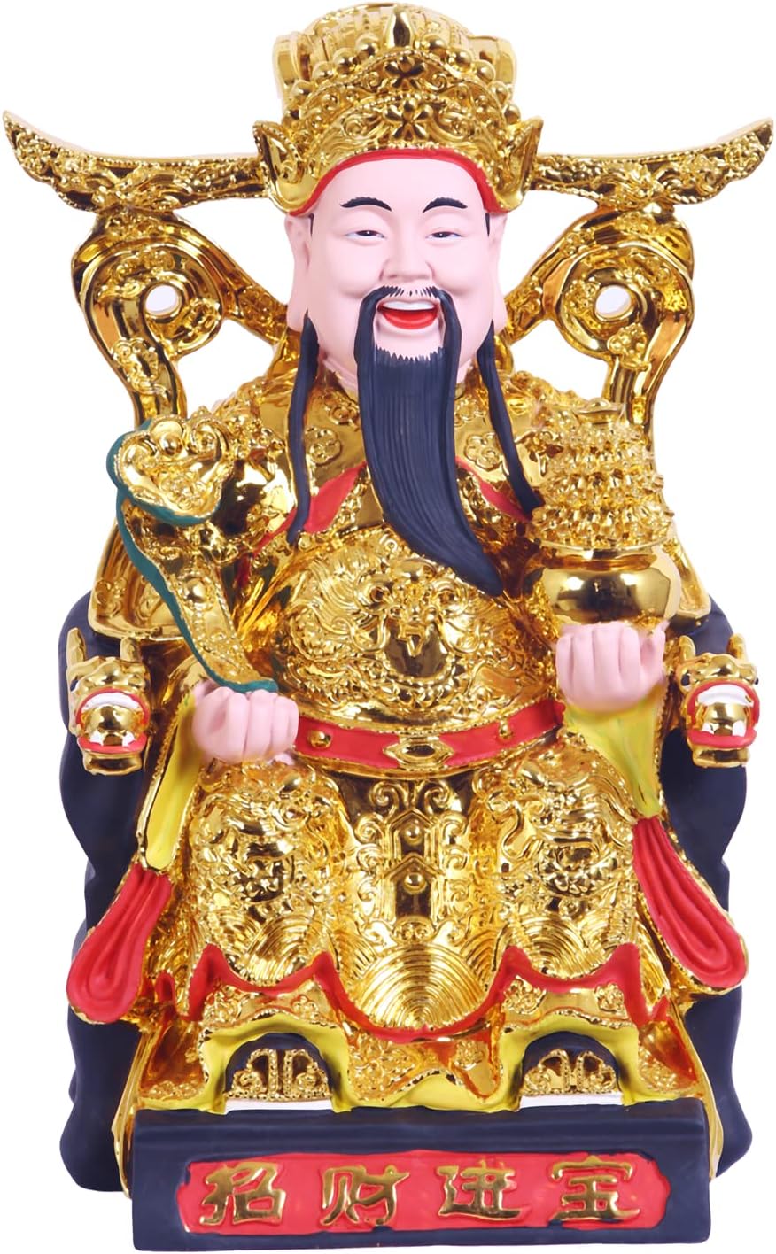Amazon.com: Top Resin CAI Shen Statue - God of Wealth and Fortune ...