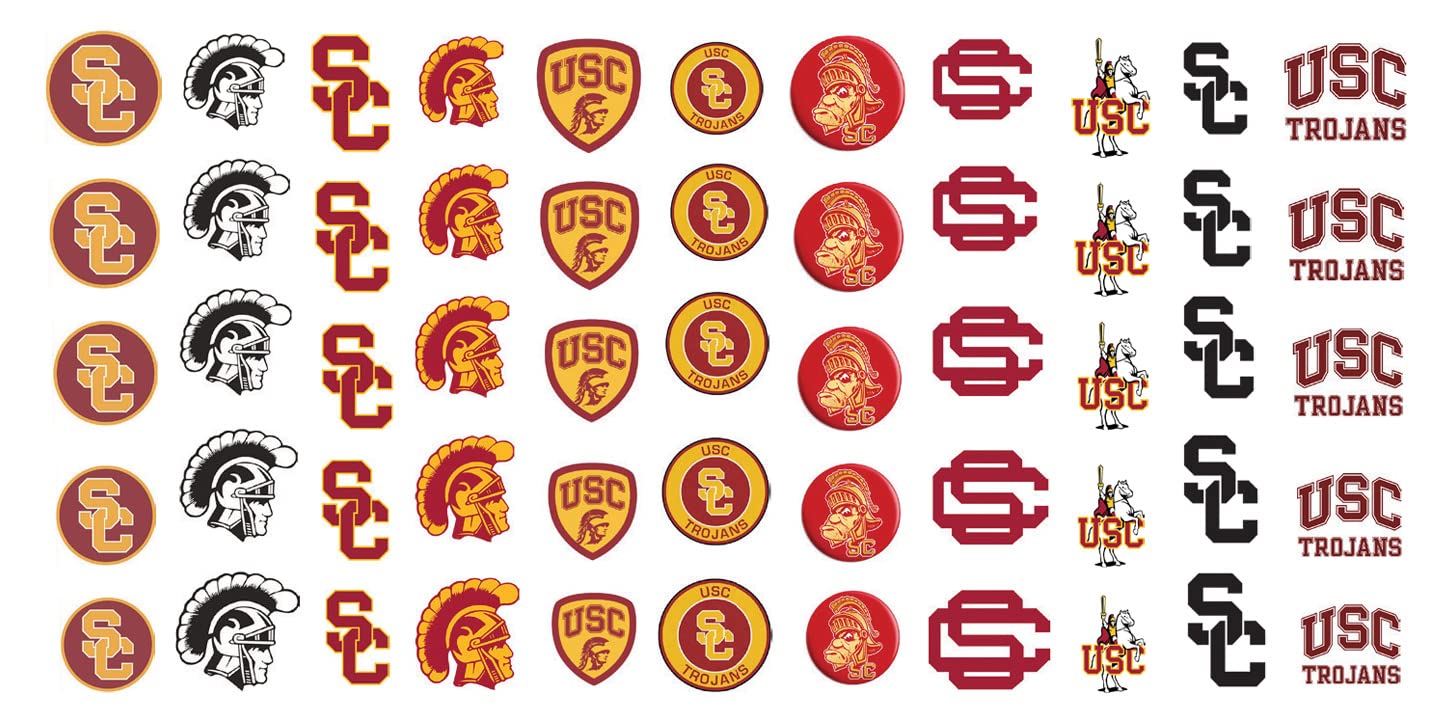 Amazon.com: Sports Team for California College USC Waterslide Nail Art ...