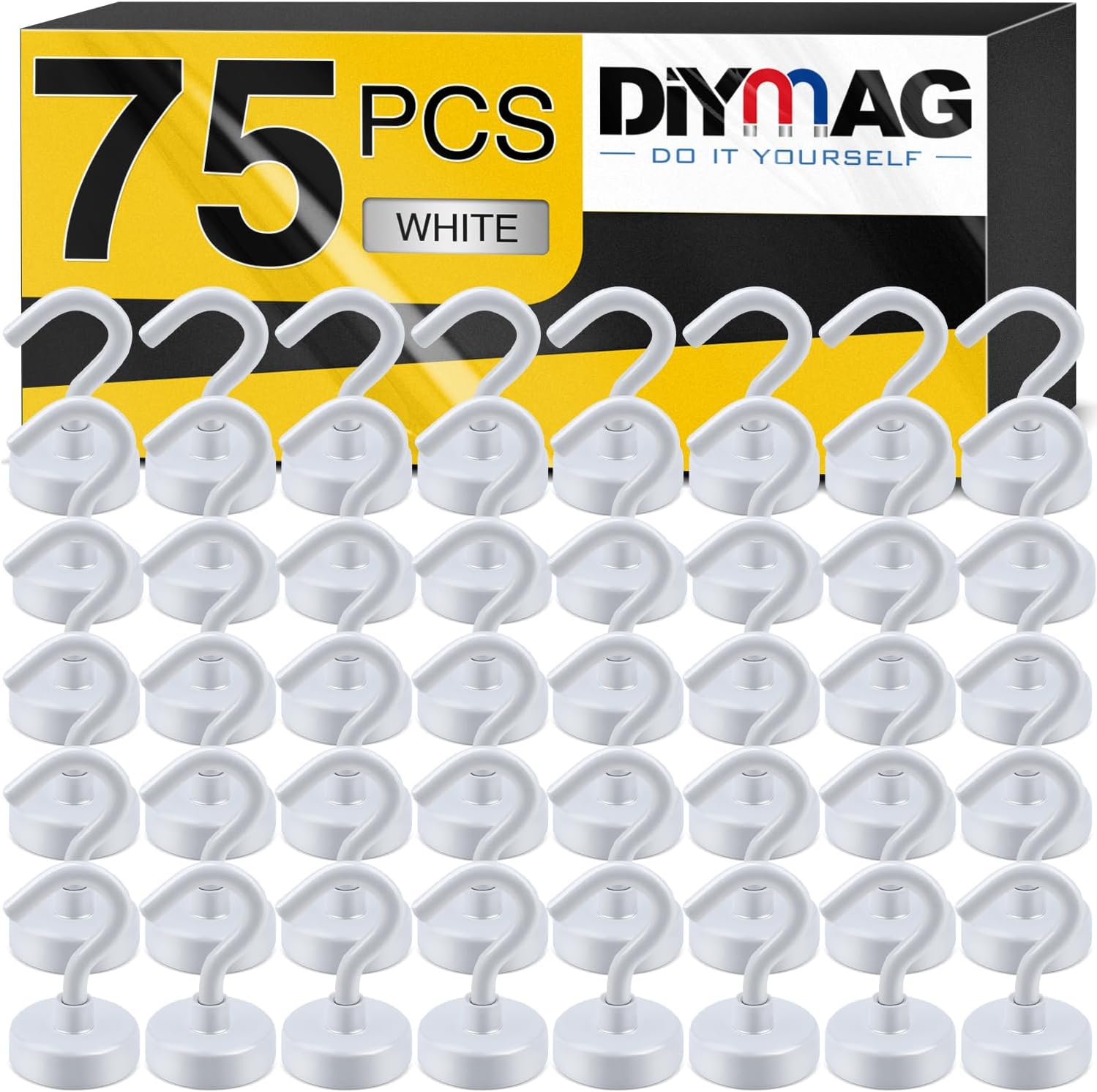 Amazon.com: DIYMAG Magnetic Hooks, 25Lbs Strong Heavy Duty Cruise ...