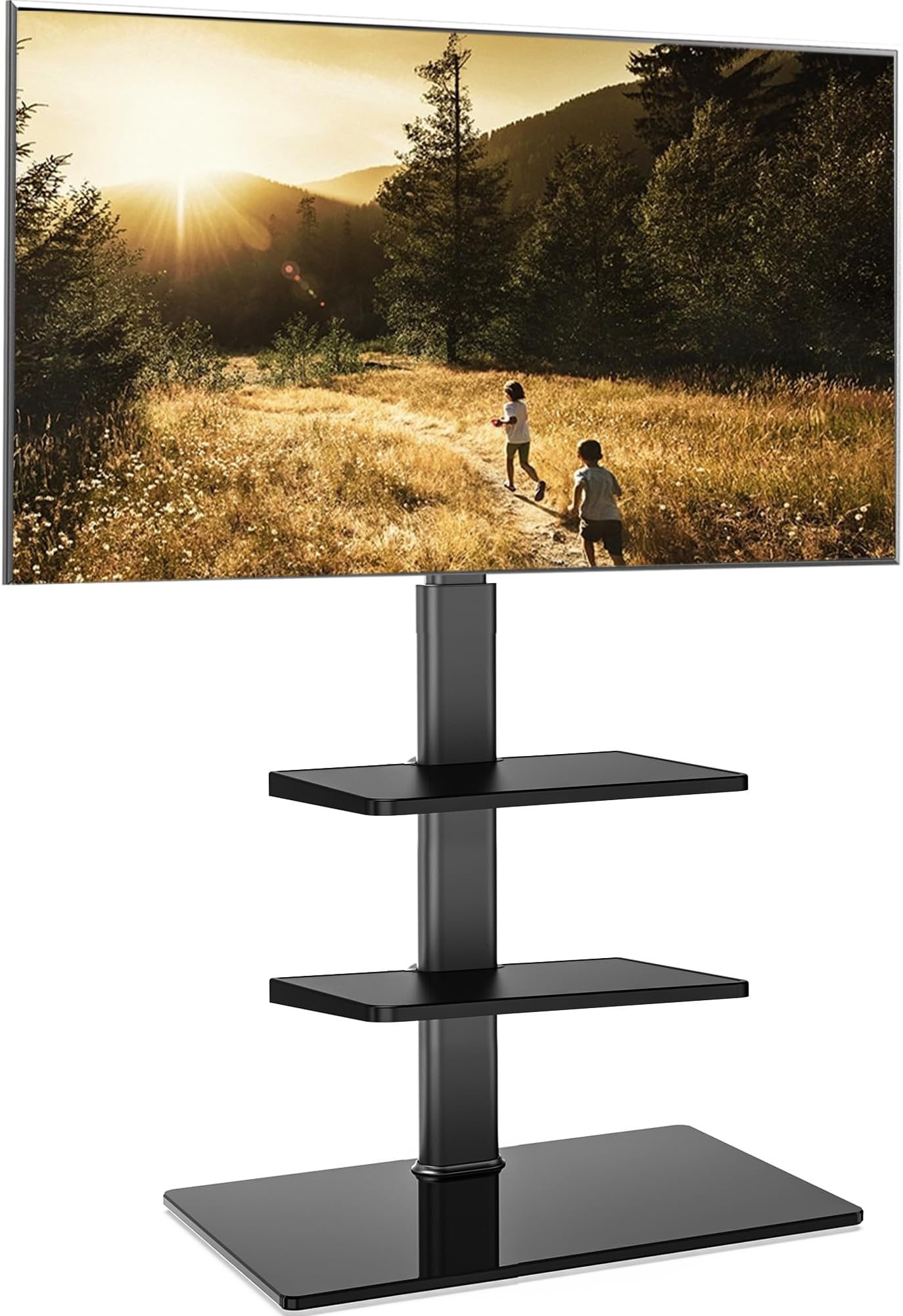 Amazon.com: TAVR Furniture Swivel Floor TV Stand with Table for 32-70 ...