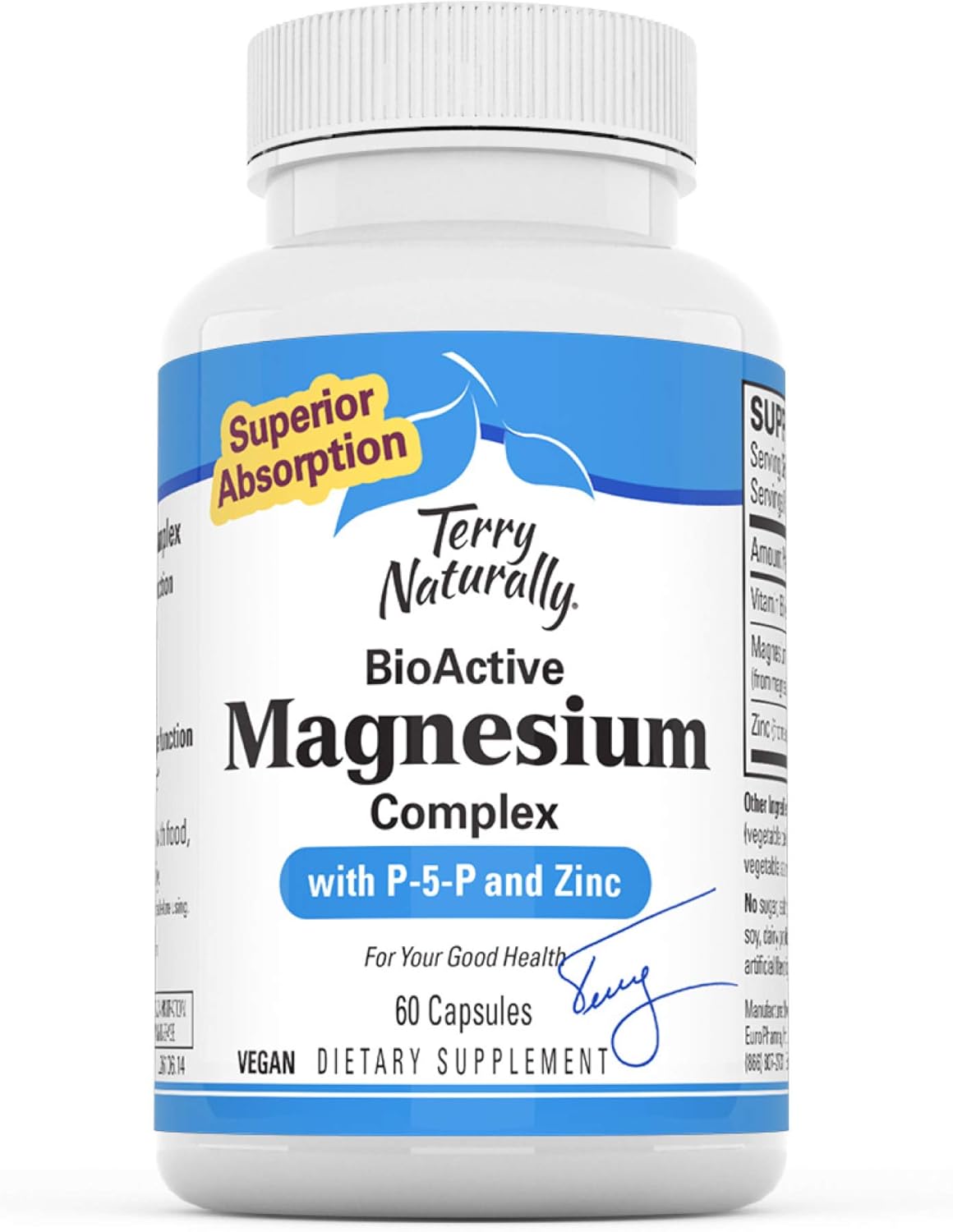 Amazon.com: Terry Naturally P-5-P/MAG - 60 Vegan Capsules - Vitamin B6 ...