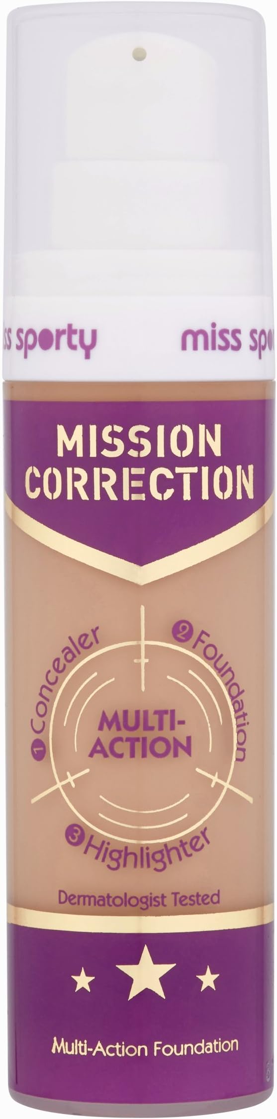Miss Sporty Mission Correction Foundation, 30 ml, Dark : Amazon.co.uk ...