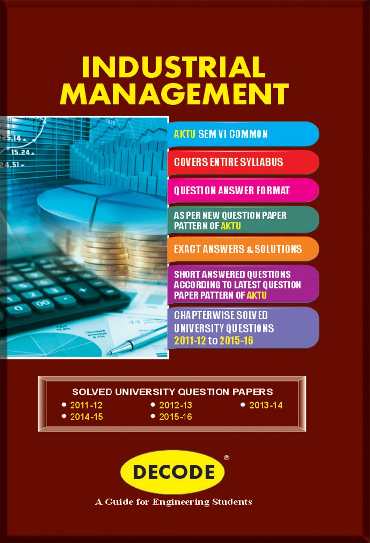 Amazon.in: Buy Decode Industrial Management for APJAKTU (Sem-VI Common to all Branches Book ...
