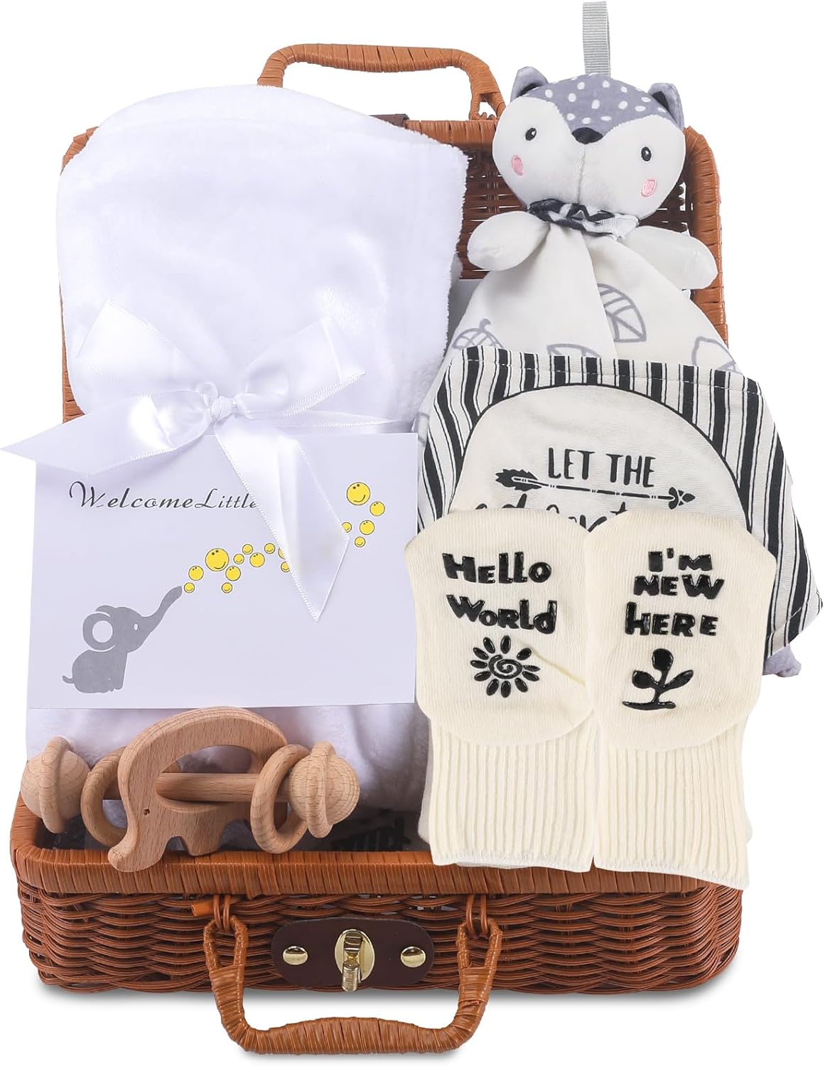Newborn Baby Gift Set, Baby Birth Gift for Boys and Girls, 7 in 1 Set ...