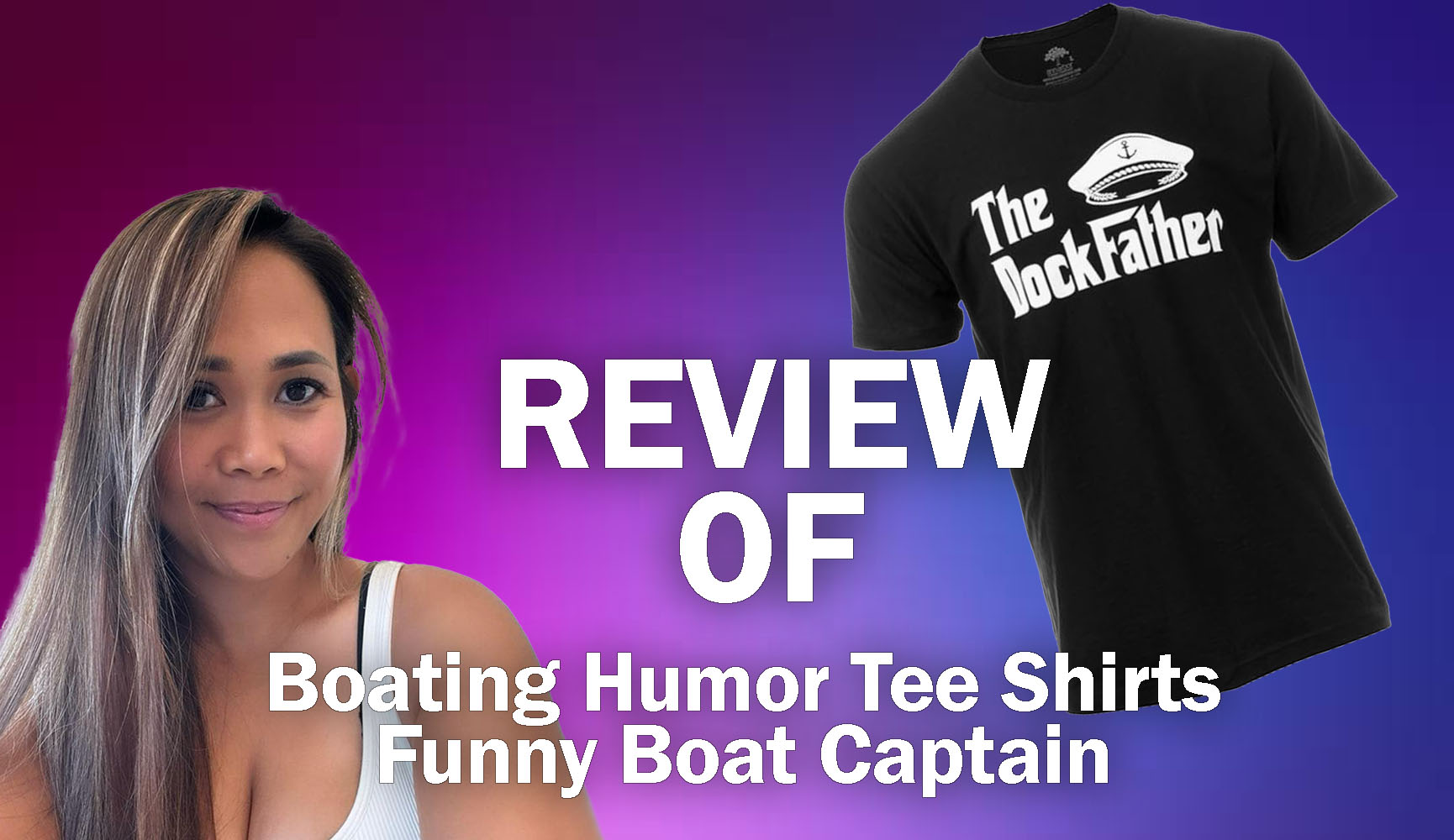 Watch Review of Boating Humor Tee Shirts The Dock Father on Amazon Live