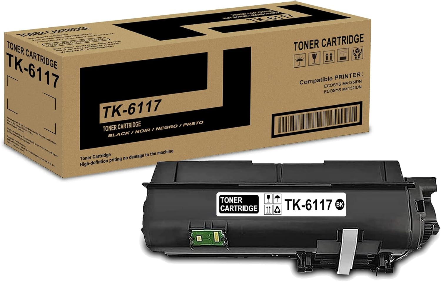 Amazon.com: pgisoxt 1 Pack TK-6117 1T02P10US0 Black Toner Cartridge ...