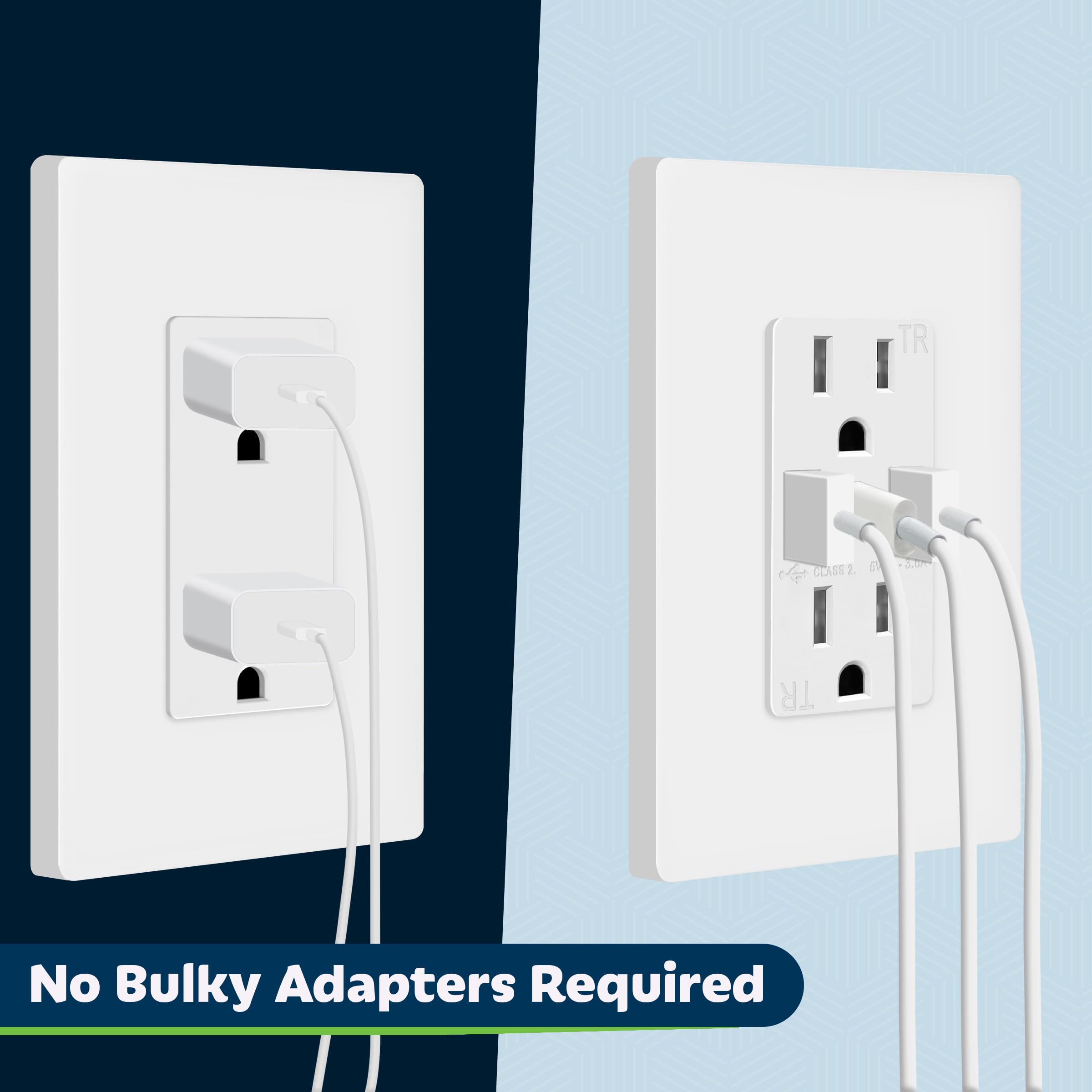 Snapklik.com : TOPGREENER USB Outlet, 3-Port Type C 3.6A 18W USB Wall ...
