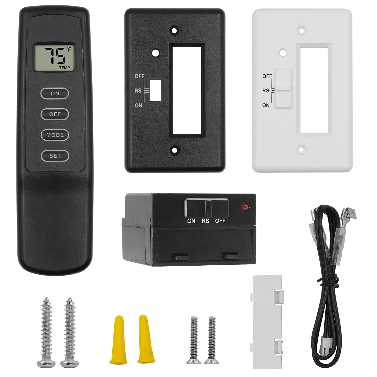Amazon.com: New Upgrade Fireplace Remote Control Thermostat Kit ...