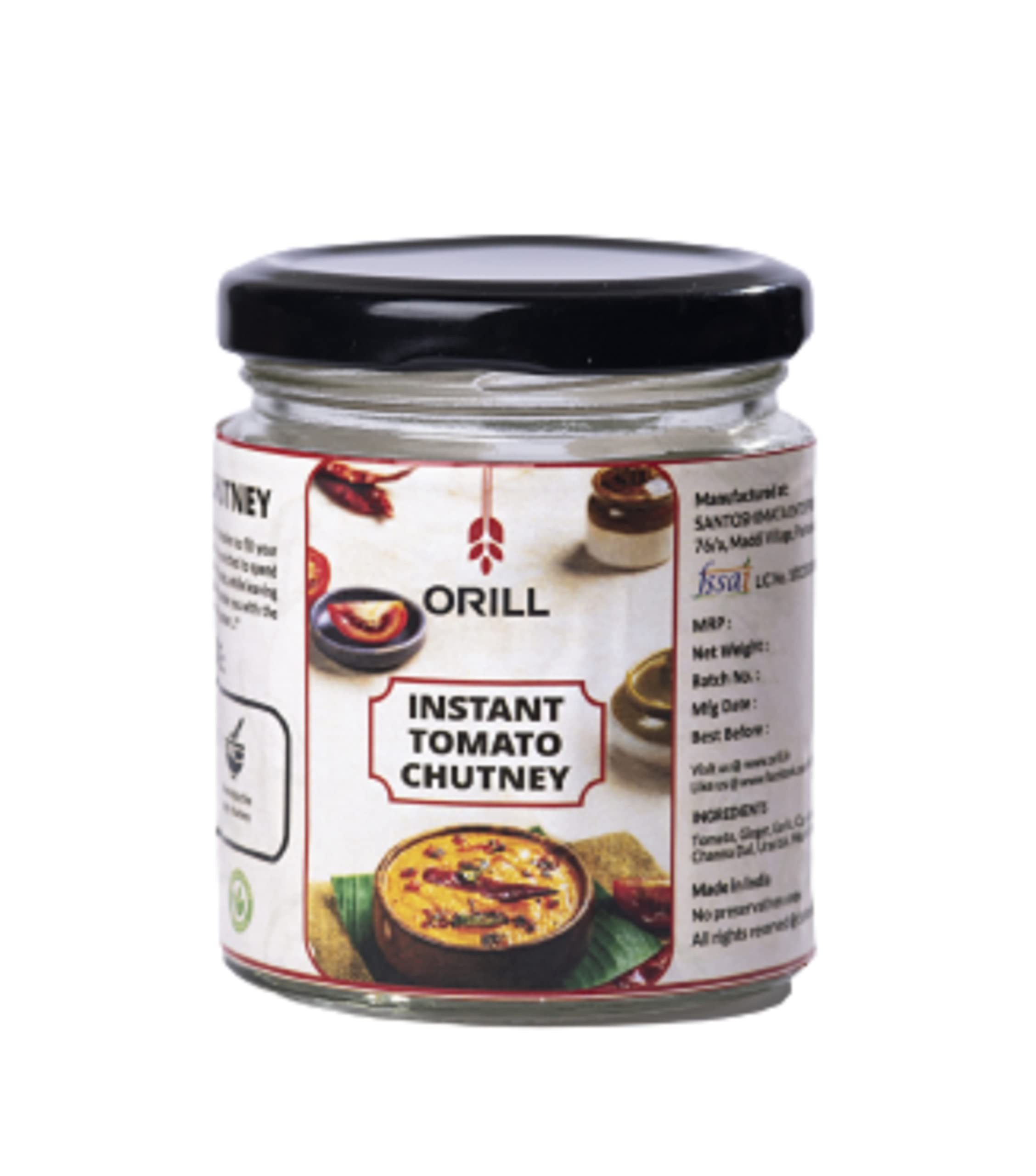 Buy ORILL South Indian Style Instant Tomato Chutney - 100gm | No ...