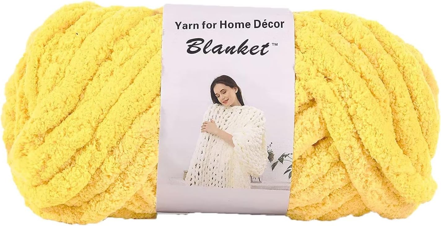 Amazon.com: Chunky Soft Chenille Yarn,Fluffy Yarn for Crocheting Baby ...