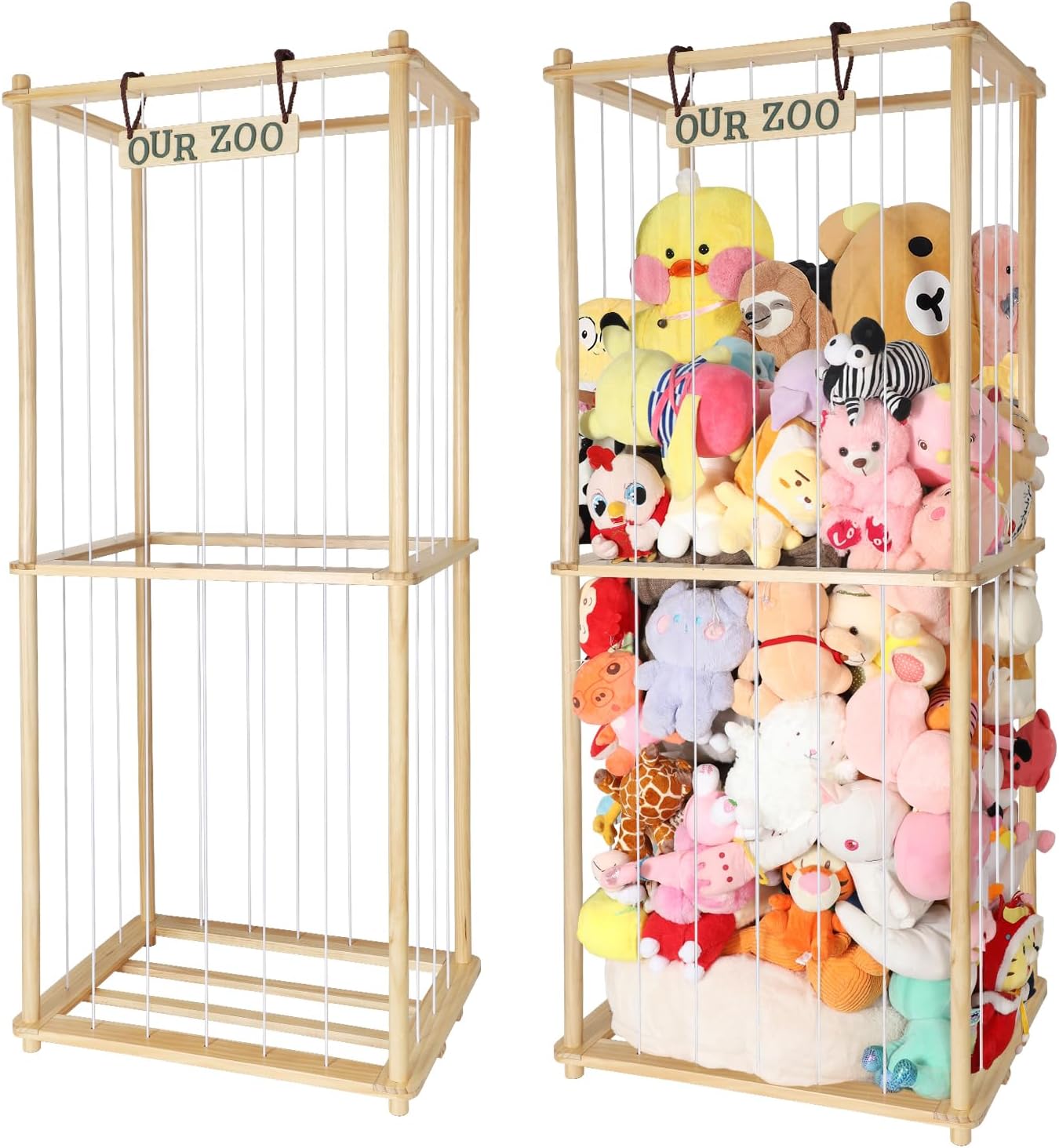 Amazon.com: 71" Extra Large Stuffed Animal Storage, Stuffed Animal Zoo ...