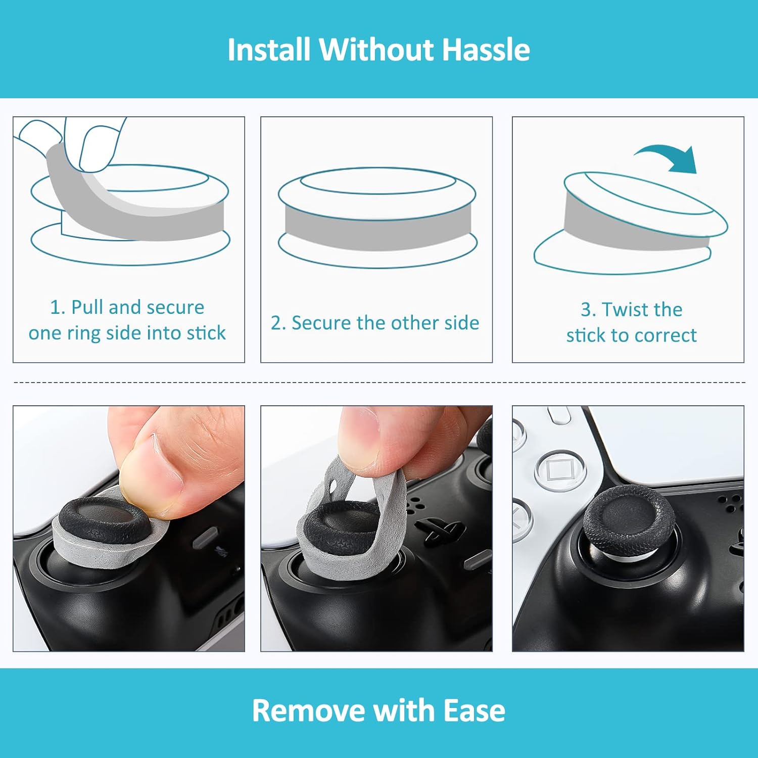 Buy MoKo 18 Pcs Precision Rings Aim Assist Rings Motion Control for PS5 ...