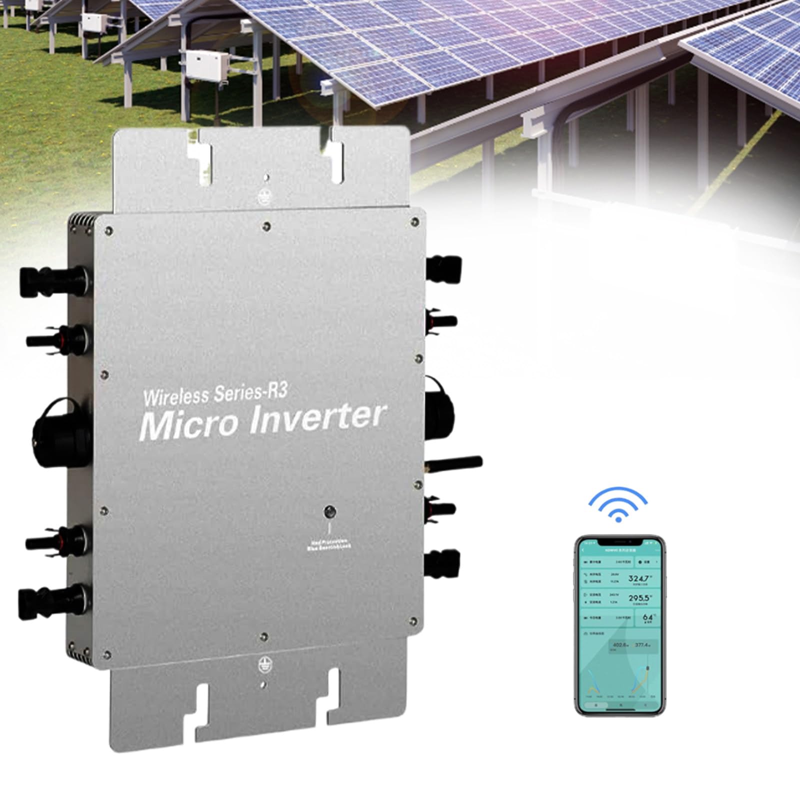 Buy 1600 Hoymiles Inverter for Your Solar Balcony Power 1600w Inverter ...