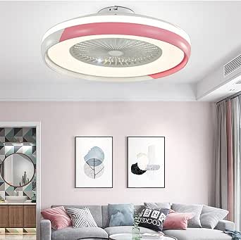 SEYFI Ceiling Fan with Light Kids Reversible 3 Colors Dimmable Silent ...