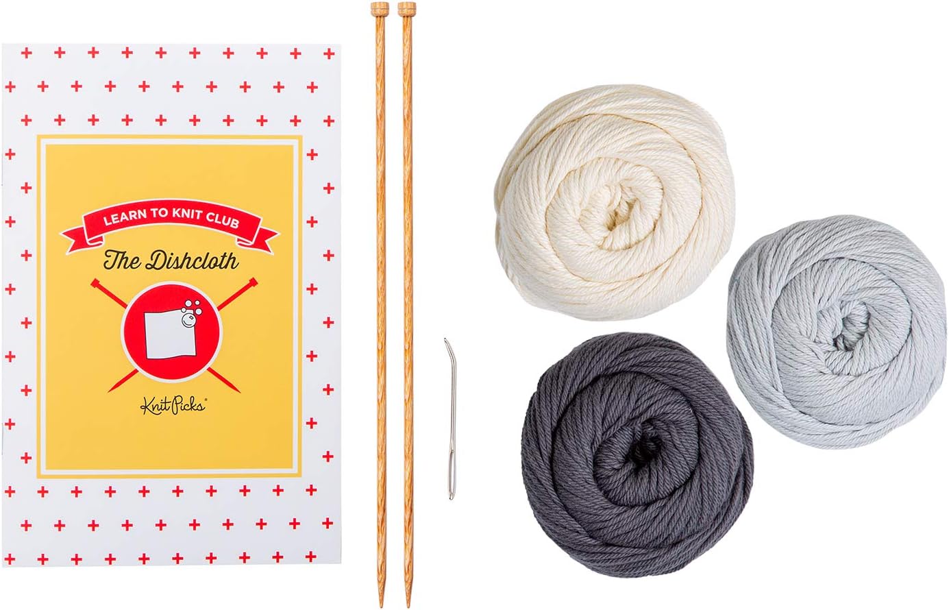 Amazon.com: Knit Picks Learn to Knit Club: The Dishcloth - Beginner ...