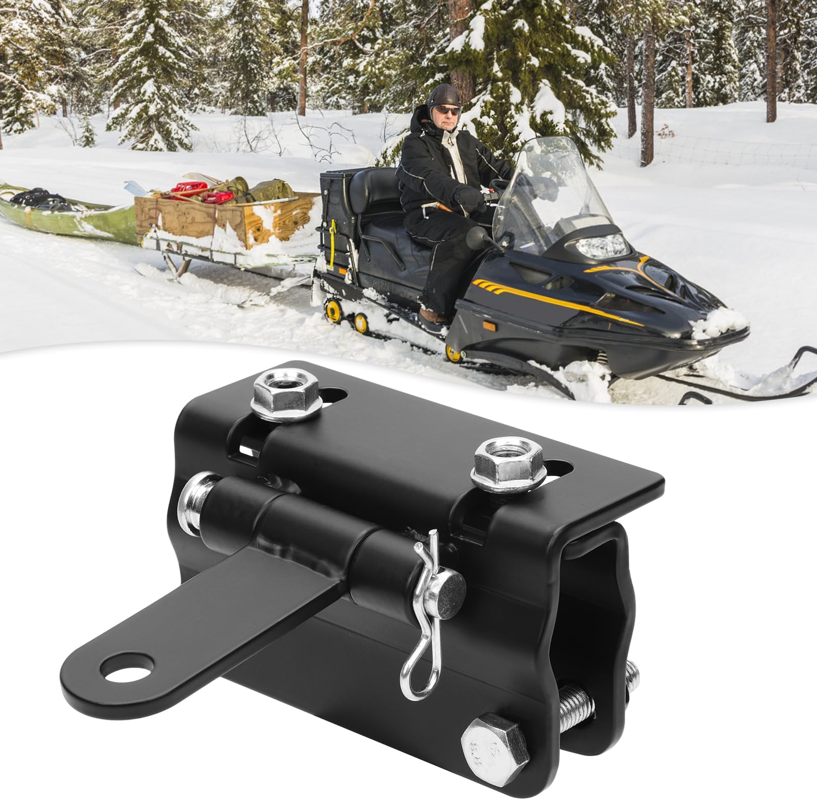 Amazon.com: Universal Snowmobile Bumper Hitch, Stainless Steel ...