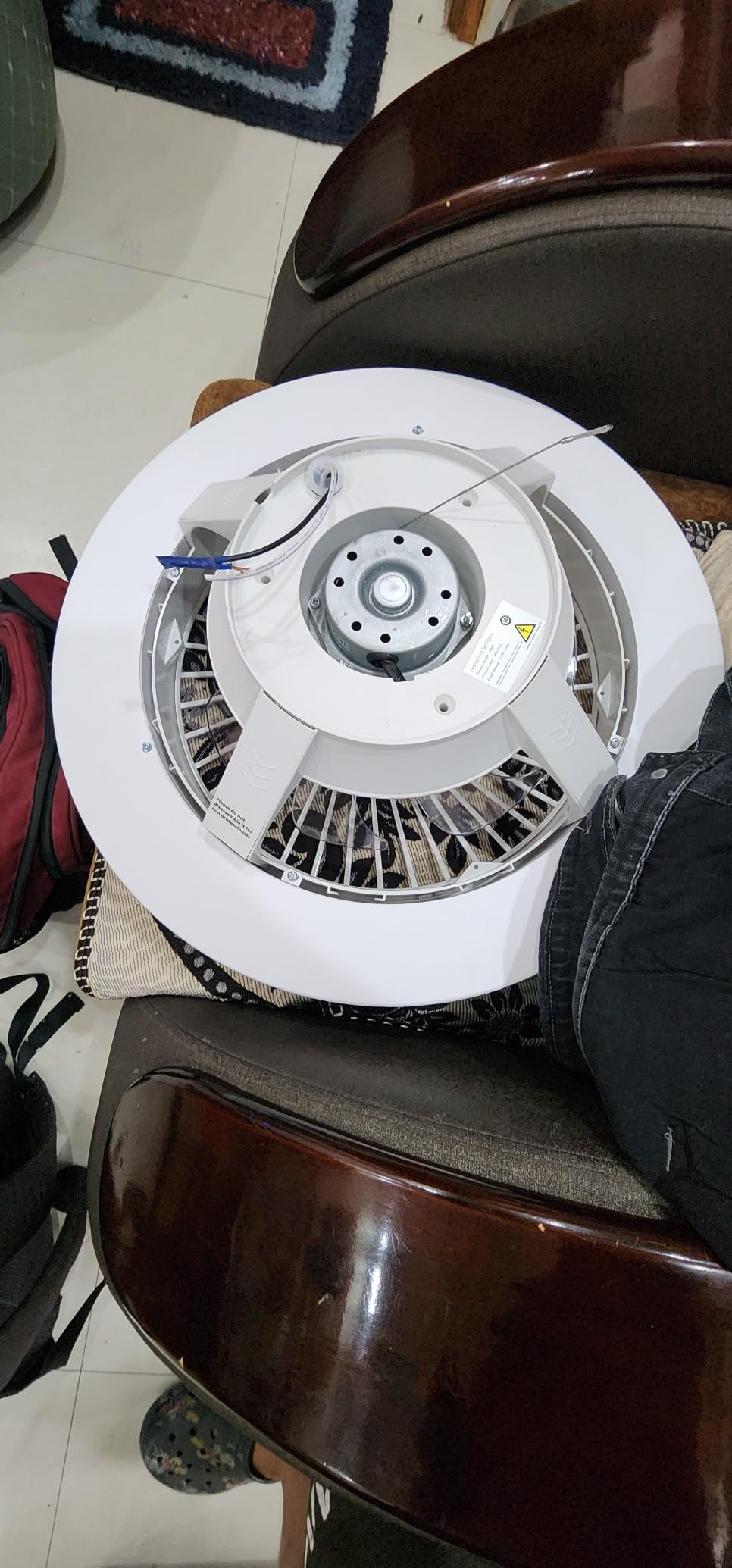 Buy POWROL Ceiling Fan with Lights Low Profile Flush Mount with Remote ...