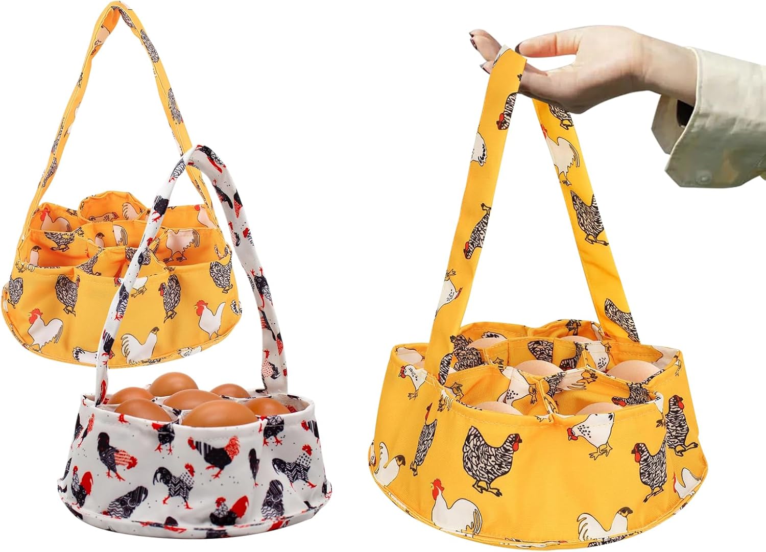 Amazon.com: pnyoin 2PCS Eggs Collecting Basket Eggs Gathering Basket ...