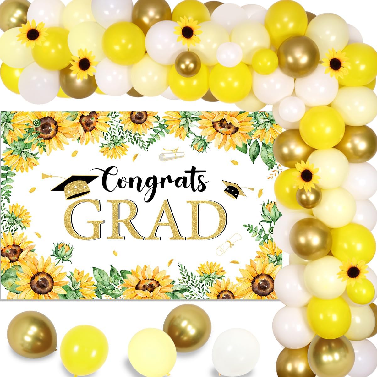 Amazon.com: Sunflower Graduation Party Decorations Class of 2025 ...