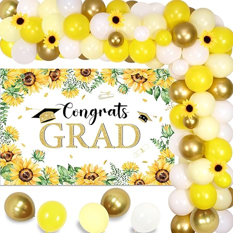 Amazon.com: Sunflower Graduation Party Decorations Class of 2025 ...