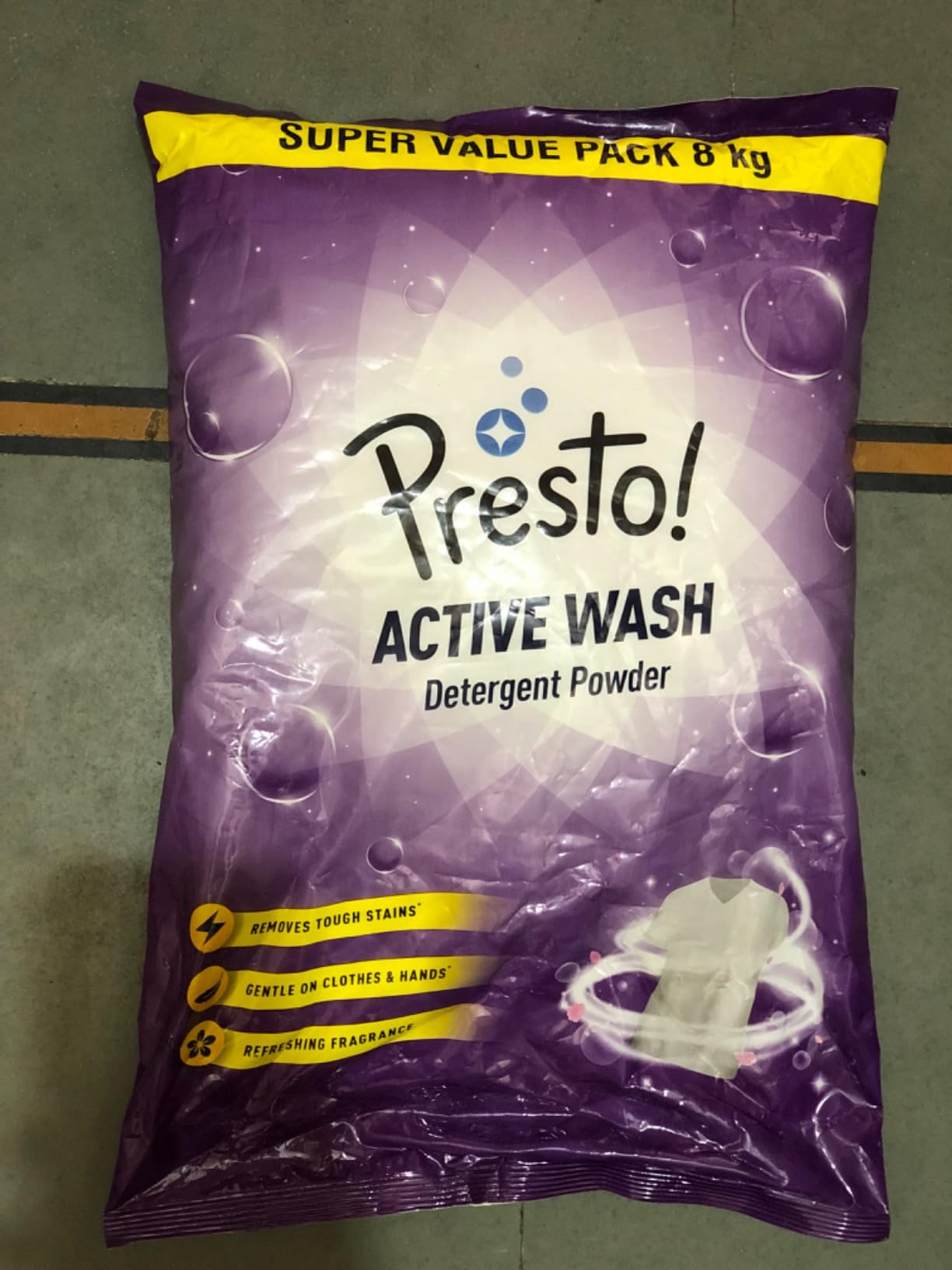 Amazon Brand - Presto! Active Wash Detergent Powder | 4 Kg | Tough On ...
